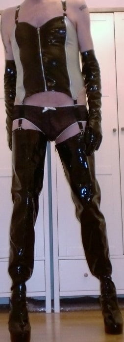 More Pictures Of A Pvc Crossdresser 10 Pics Xhamster