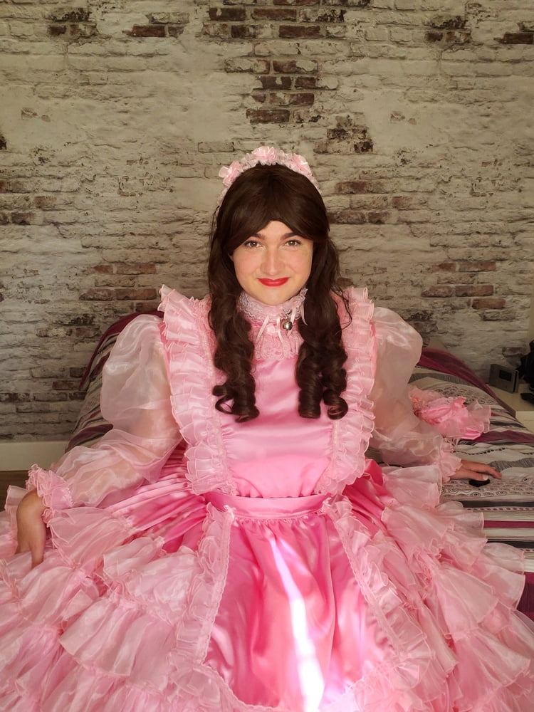 Sissy Long Frilly Pink Dress 12 Pics Xhamster