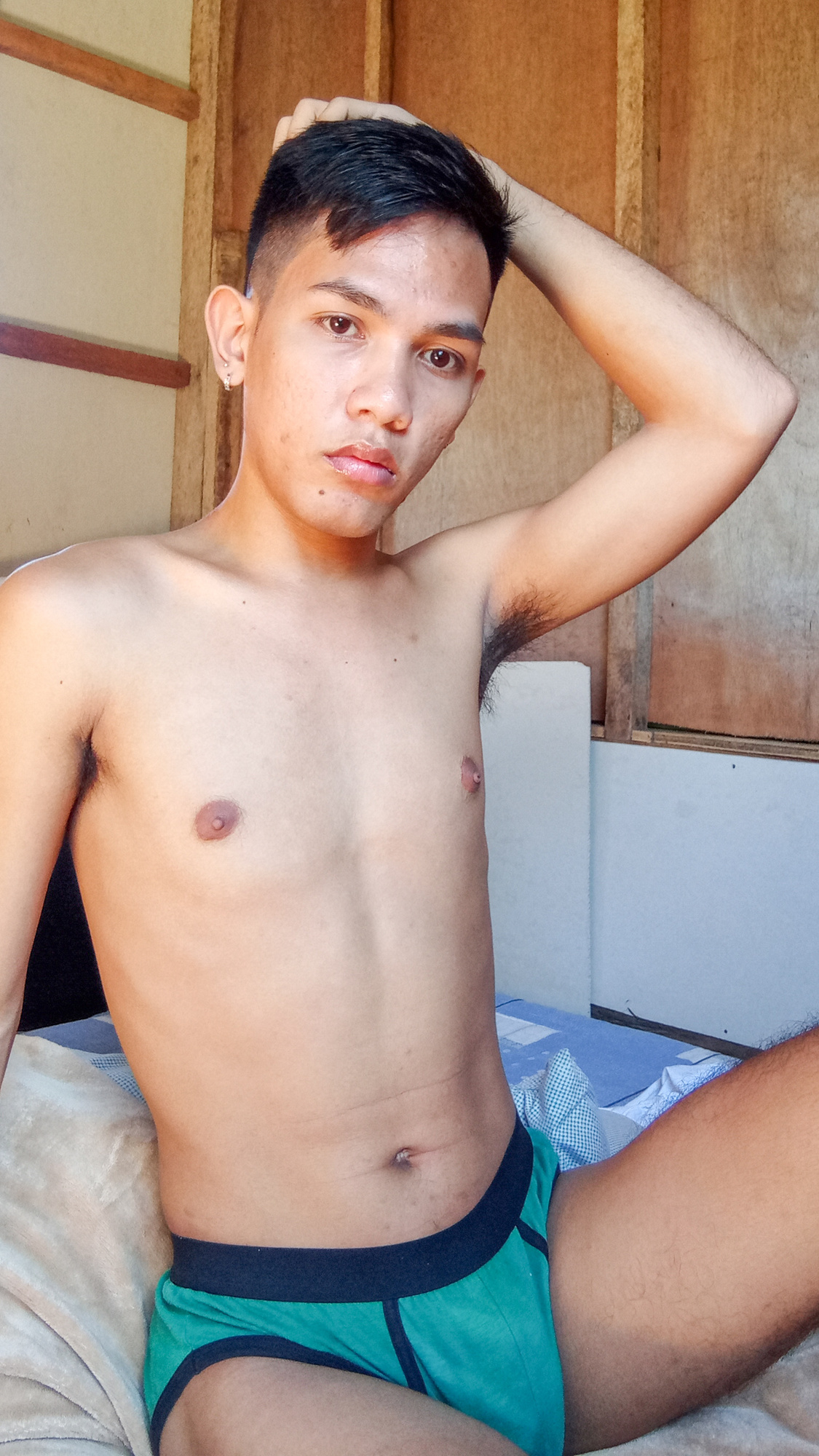 Muscled Asian Twink Spreads His Furry Legs In Bed 7 Pics Xhamster